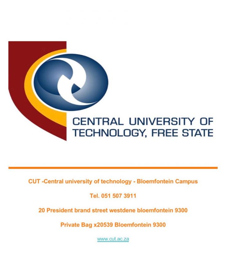 CENTRAL UNIVERSITY OF TECHNOLOGY, FREE STATE - BLOEMFONTEIN CAMPUS ...